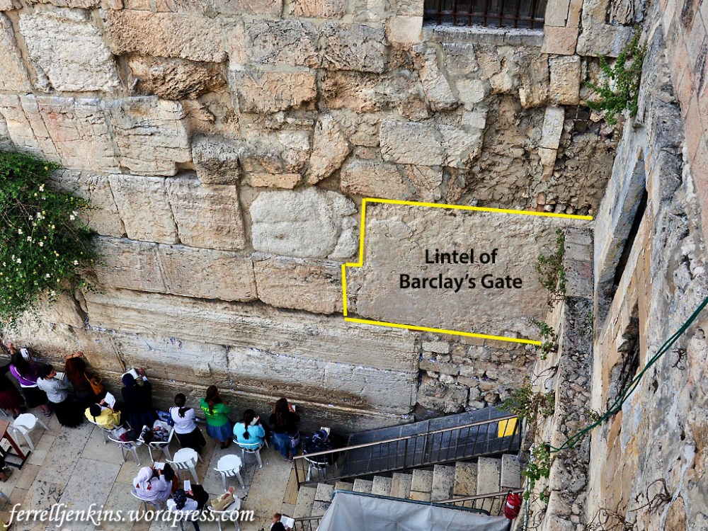 Barclay’s Gate in the Western Wall | Ferrell's Travel Blog